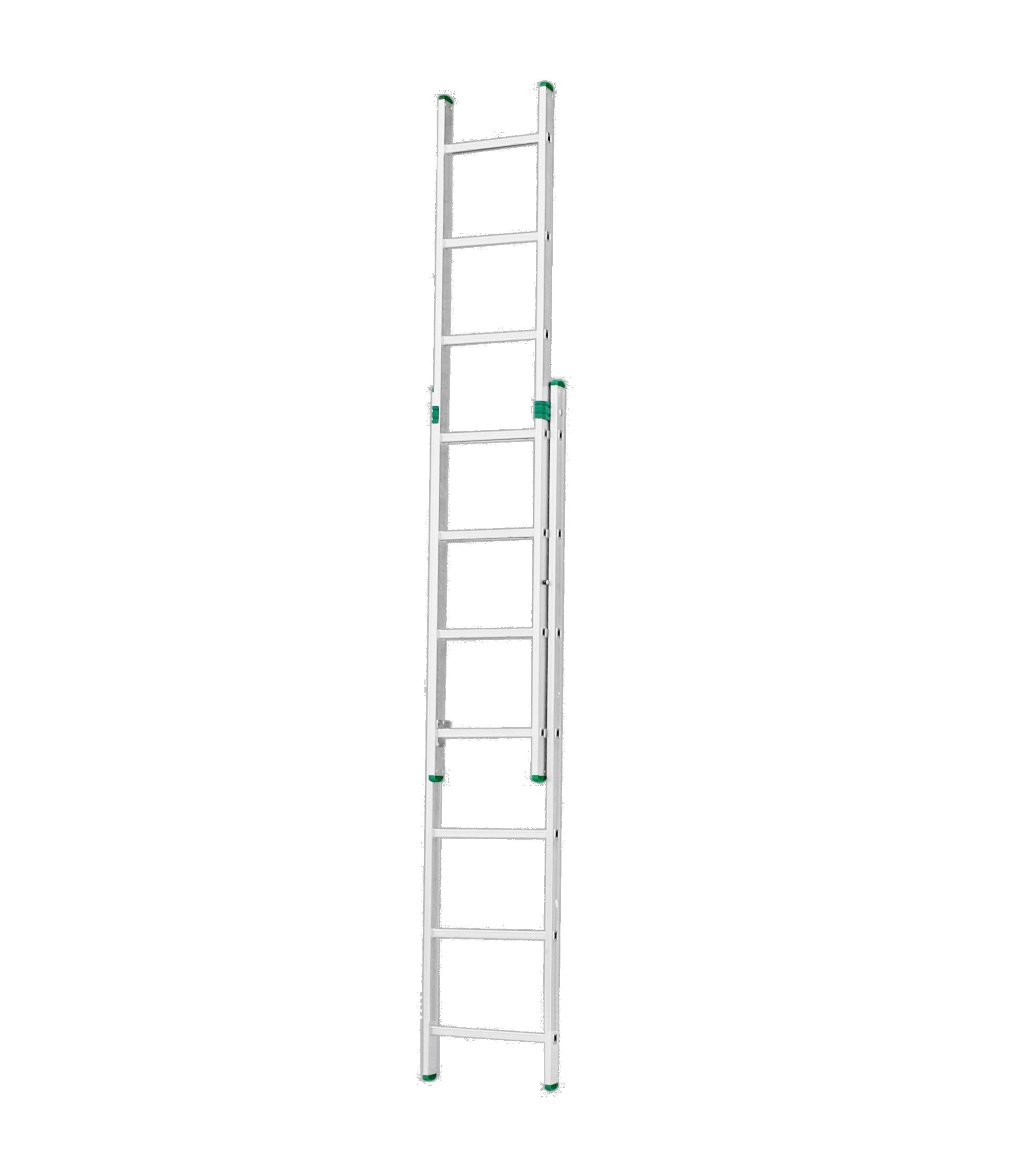 Alu. dvodelne merdevine 2,01/3,14 m - 7507 - EUROSTYL (Standard) - 2x7 ...