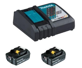 Makita SET 8 - 2x bat. BL1850B(18V/5Ah) + punjač-BRZI- DC18RC u kartonu