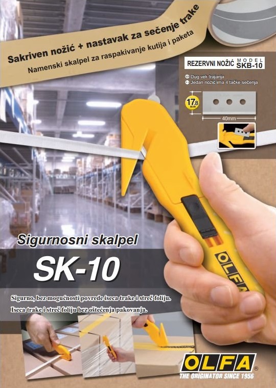 Sigurnosni skalpel 17,8 mm - SK-10 - Olfa