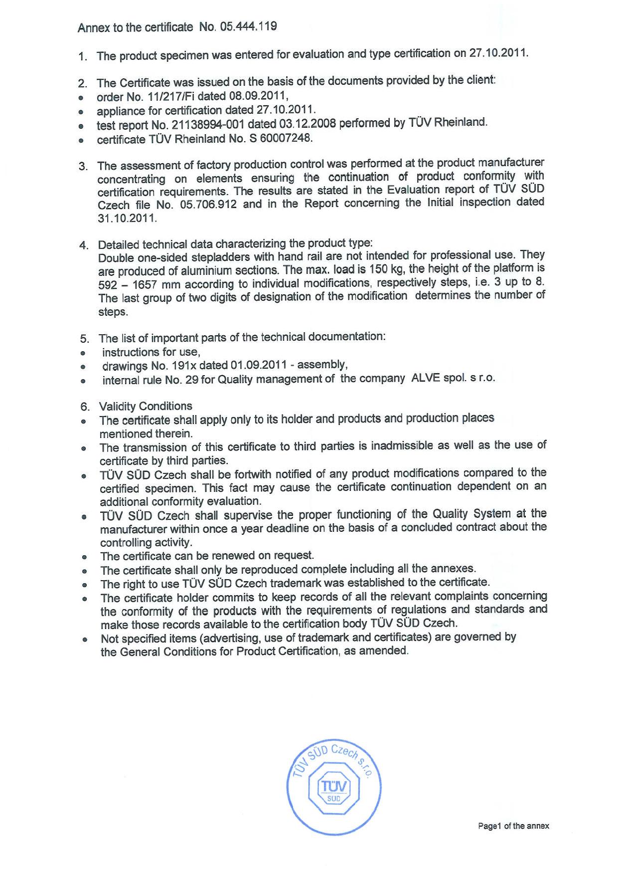 Alu. sobne merdevine kućne - 1913 - EUROSTYL (Standard) 2+1 - 0,60 m ...