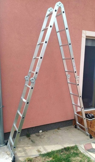 Aluminijumske zglobne merdevine 4x5/5,7m