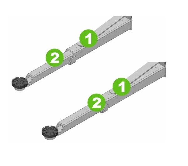Dvostubna elektrohidraulična dizalica 4T automatska prag gore PL-4.0 ...