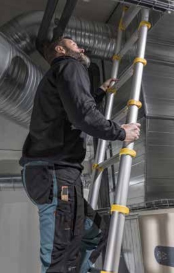 Wibe teleskopske merdevine WTLP-4m