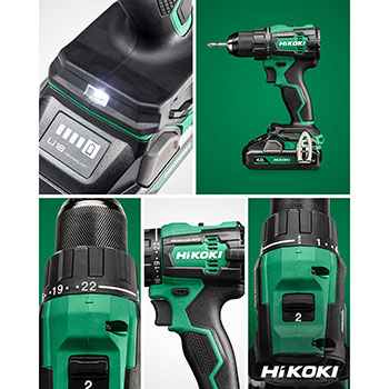 Hikoki akumulatorska bušilica/zavrtač 18V (2x4.0Ah) DS18DE-WHZ