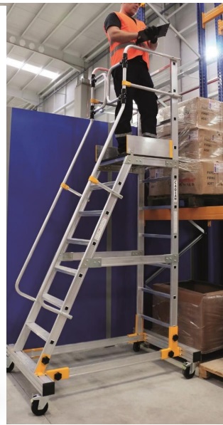 Platforma merdevina za regale i skladišta RD1,0 - 1m visina gaz. (step ...