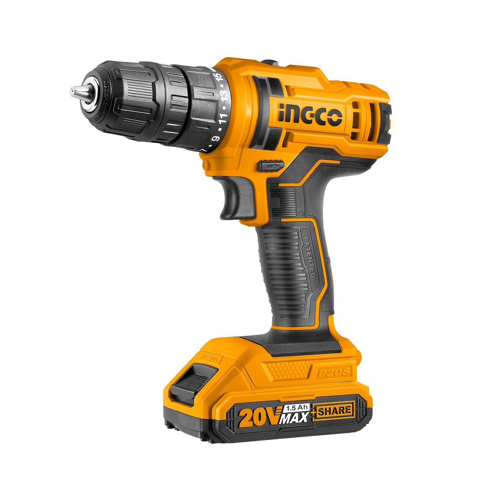 INGCO akumulatorska bušilica CDLI20051 45NM; 1×1,5 Ah/20V