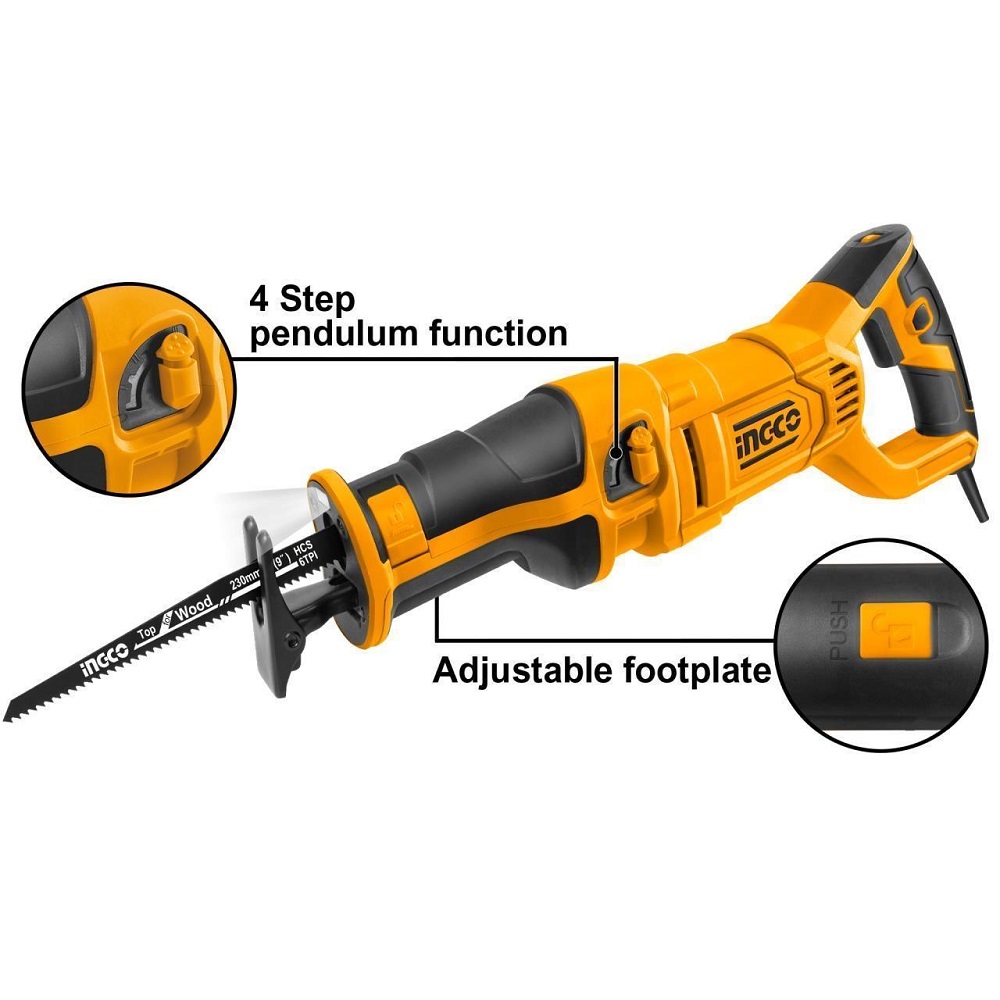 INGCO električna ubodna testera -l isičarka RS12001, 1200W