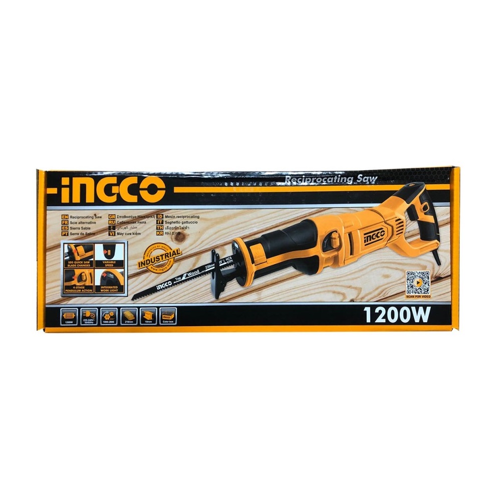 INGCO električna ubodna testera -l isičarka RS12001, 1200W