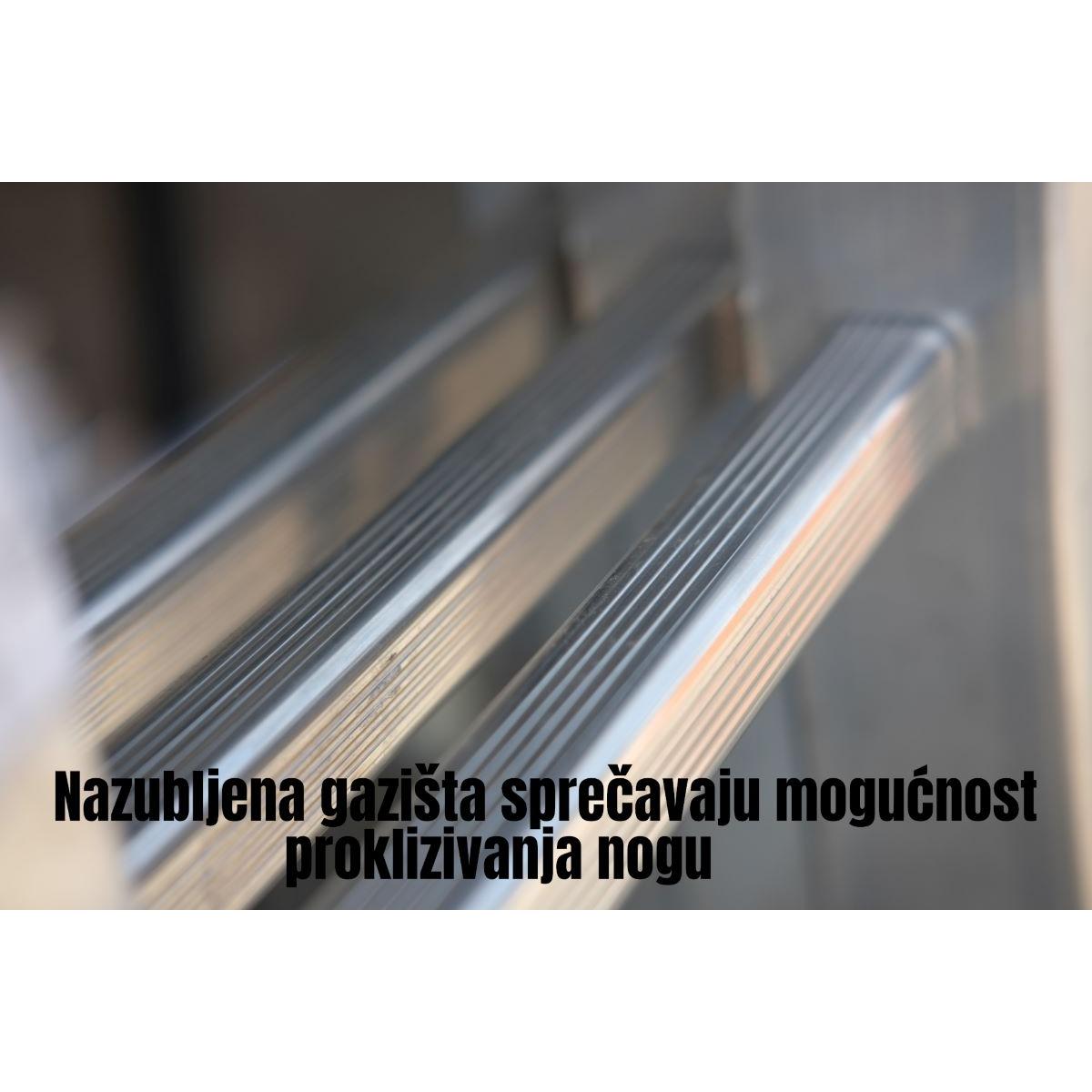 CENTAURE alu trodelne merdevine 3x11, 3.1/6.5m