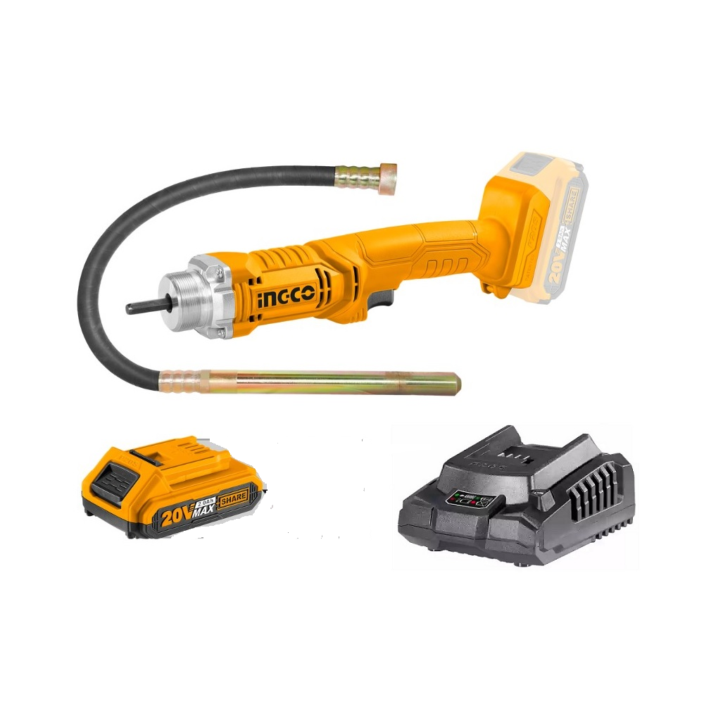 INGCO akumulatorska vibro igla za beton CCVLI2023011 20V; 1×2,0 Ah, fi35 x 1200mm